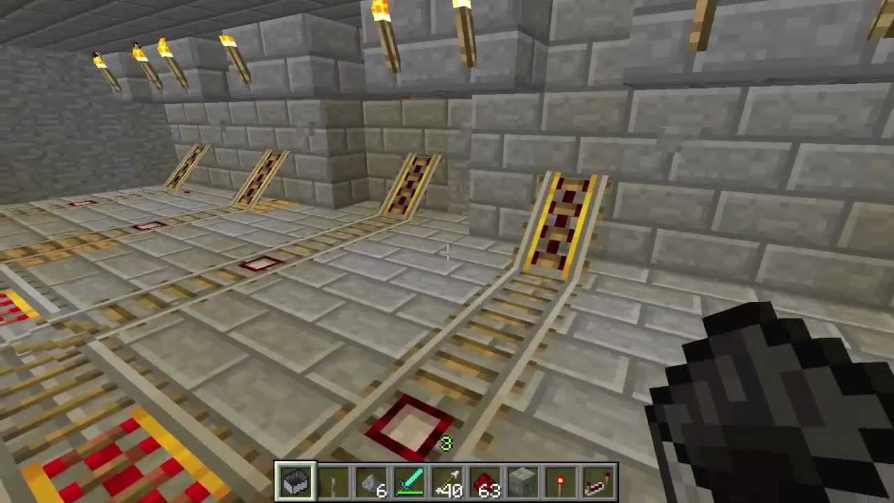 minecraft minecart station! - YouTube