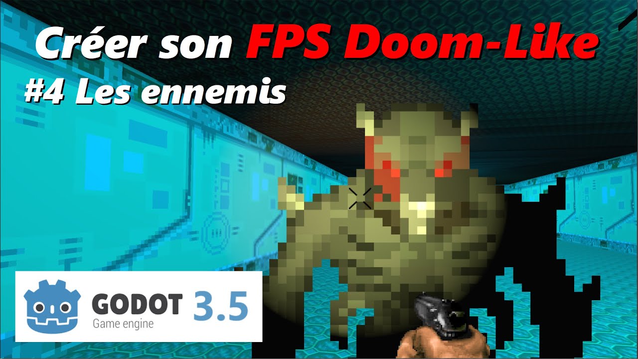 Tuto Godot : FPS Doom-like #4 Créer un ennemi - YouTube