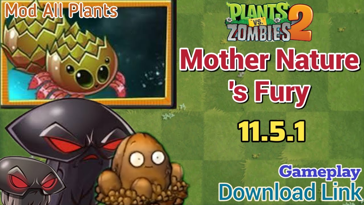 PvZ 2 Mother Nature EX+ | Gameplay & Unlock All Plants - Download Link ...