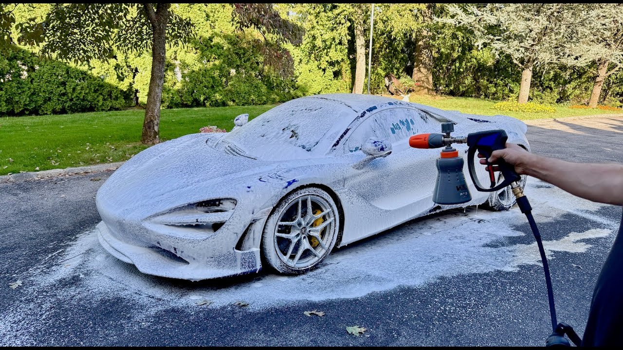 Washing A Supercar | The New Mclaren 750S Spider - YouTube