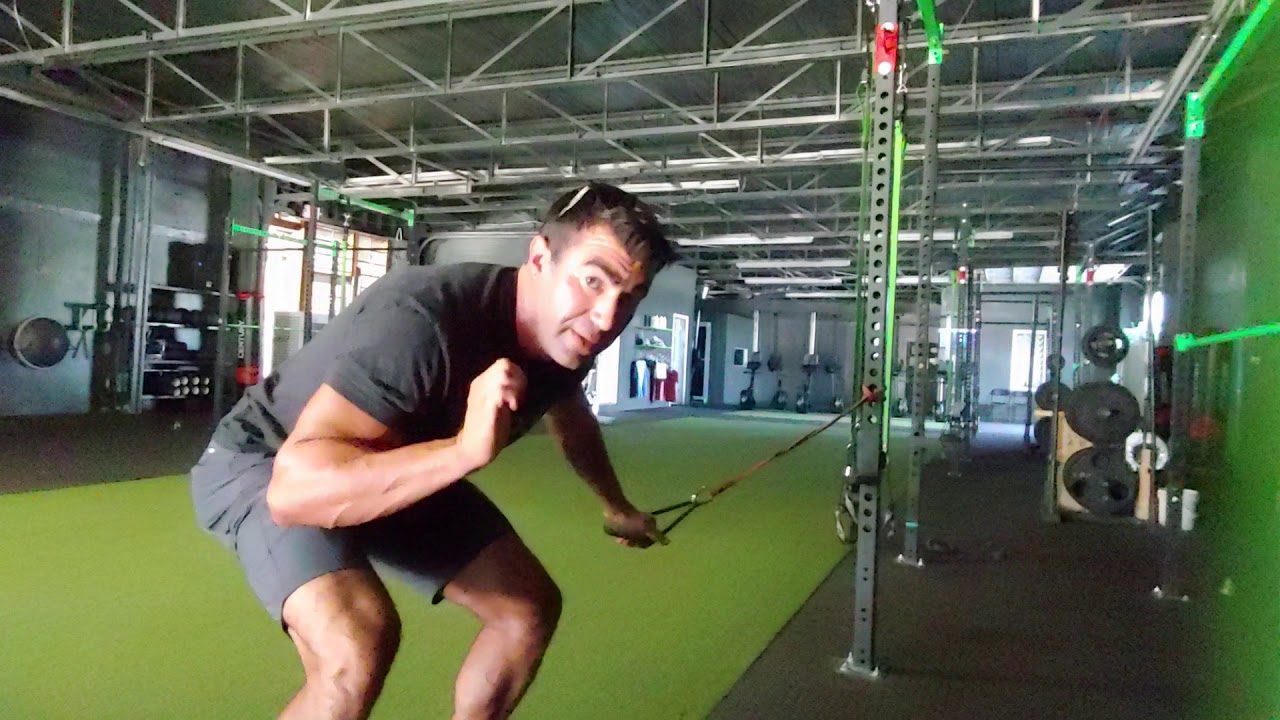 Anti Rotation Press with ALT squat position - YouTube
