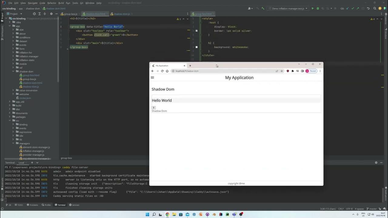 bindable element shadow dom - YouTube