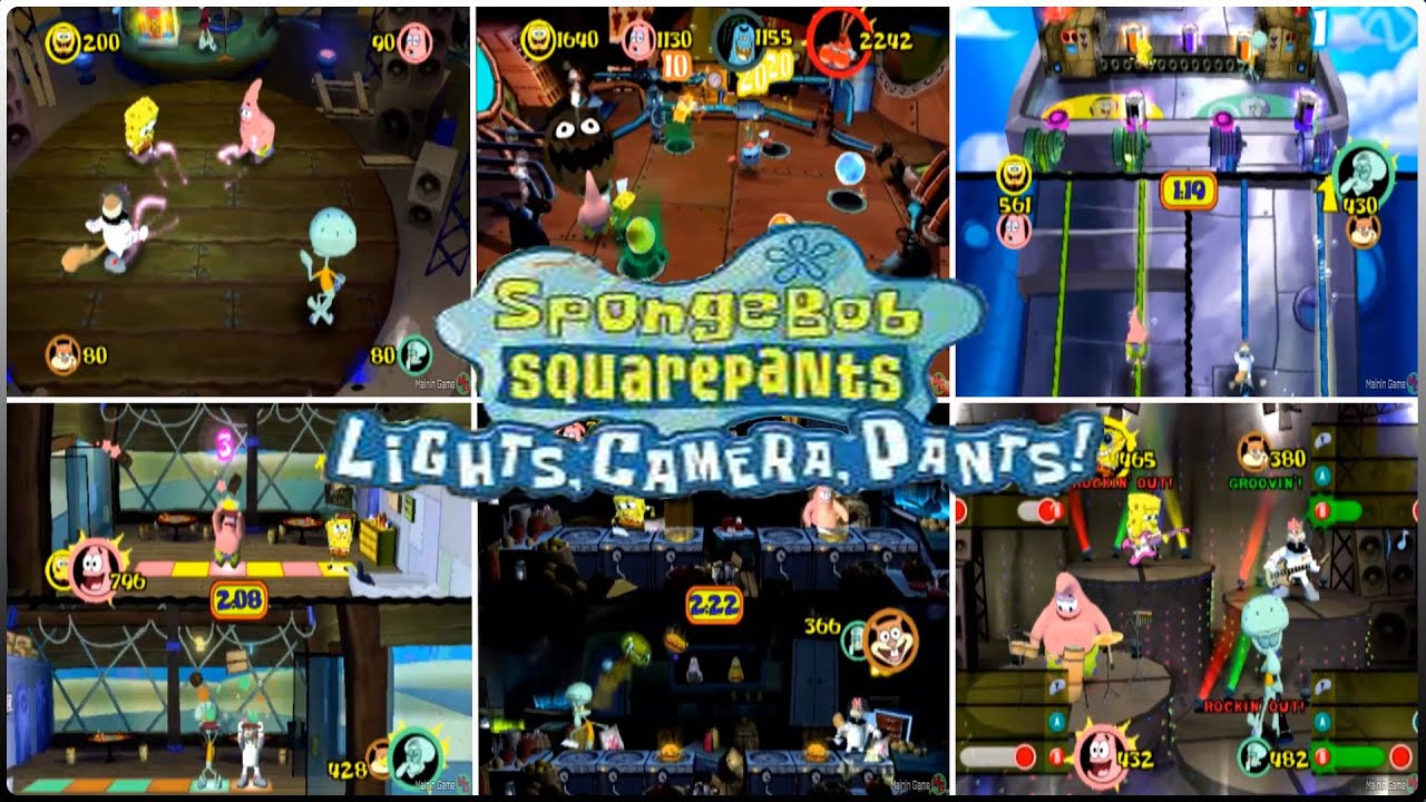 SpongeBob SquarePants Lights, Camera, Pants! - nintendo gamecube ...