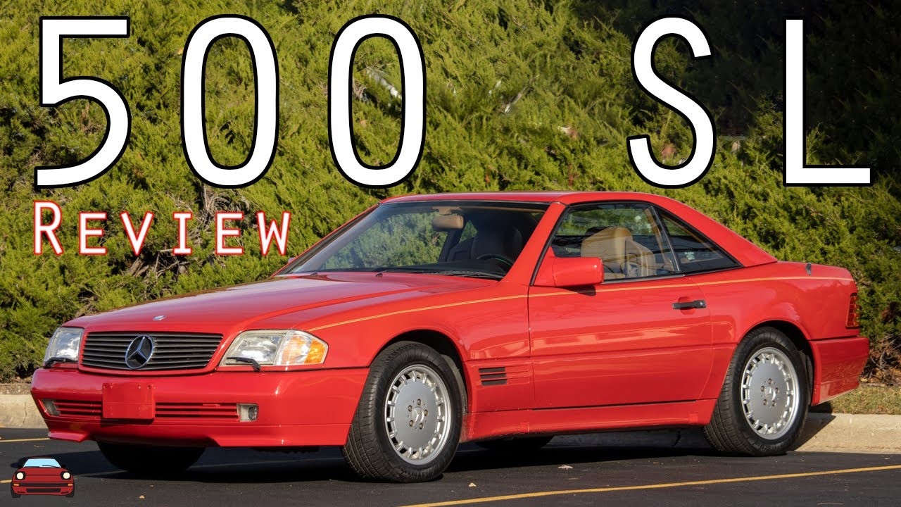 1992 Mercedes 500 SL Review - The Villain In A 90s Movie - YouTube