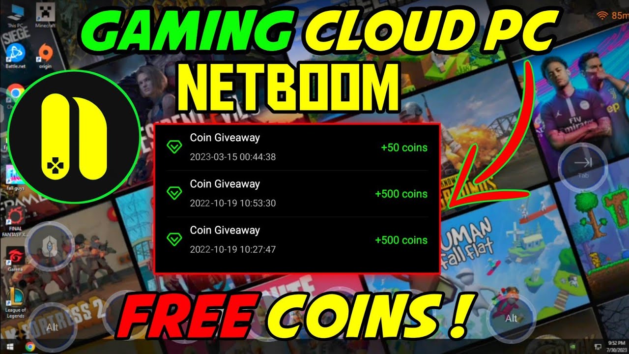 Netboom Gaming Cloud Pc | How To Get Free Coins In Netboom - YouTube