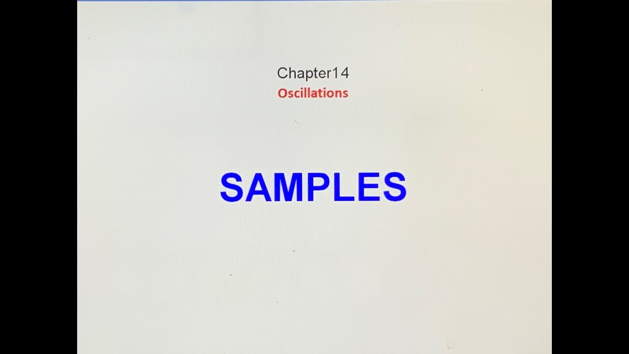 1149 Samples for Oscillation - YouTube
