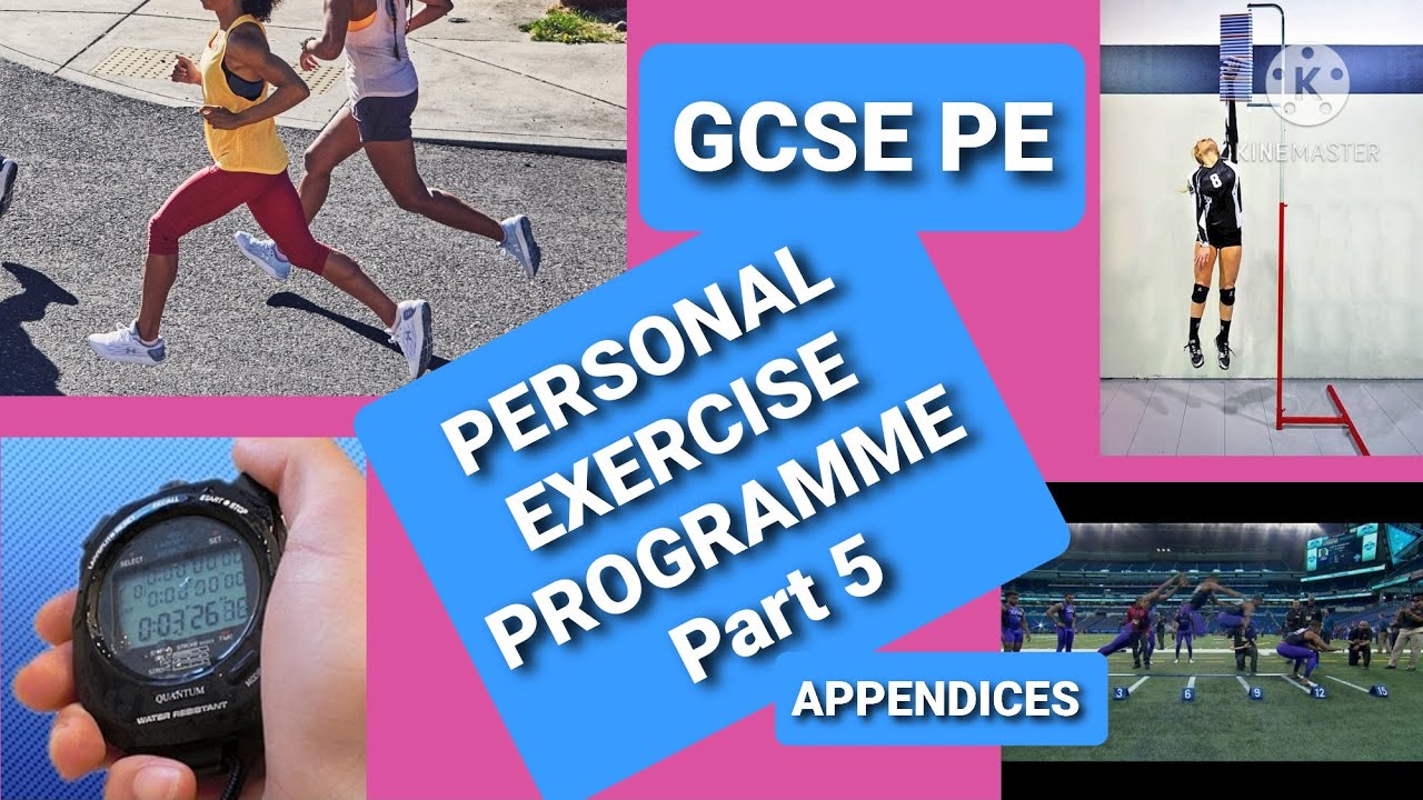 Personal Exercise Programme | part 5 | the appendix - YouTube