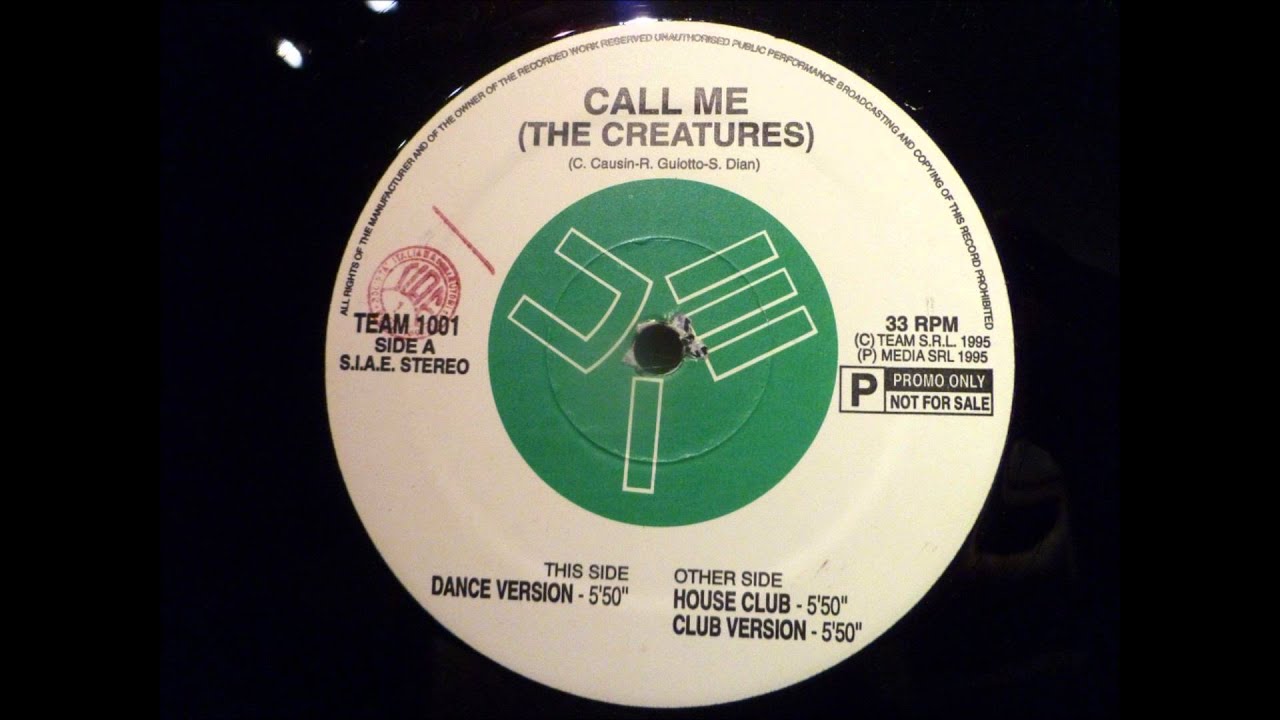 The Creatures - Call Me - YouTube