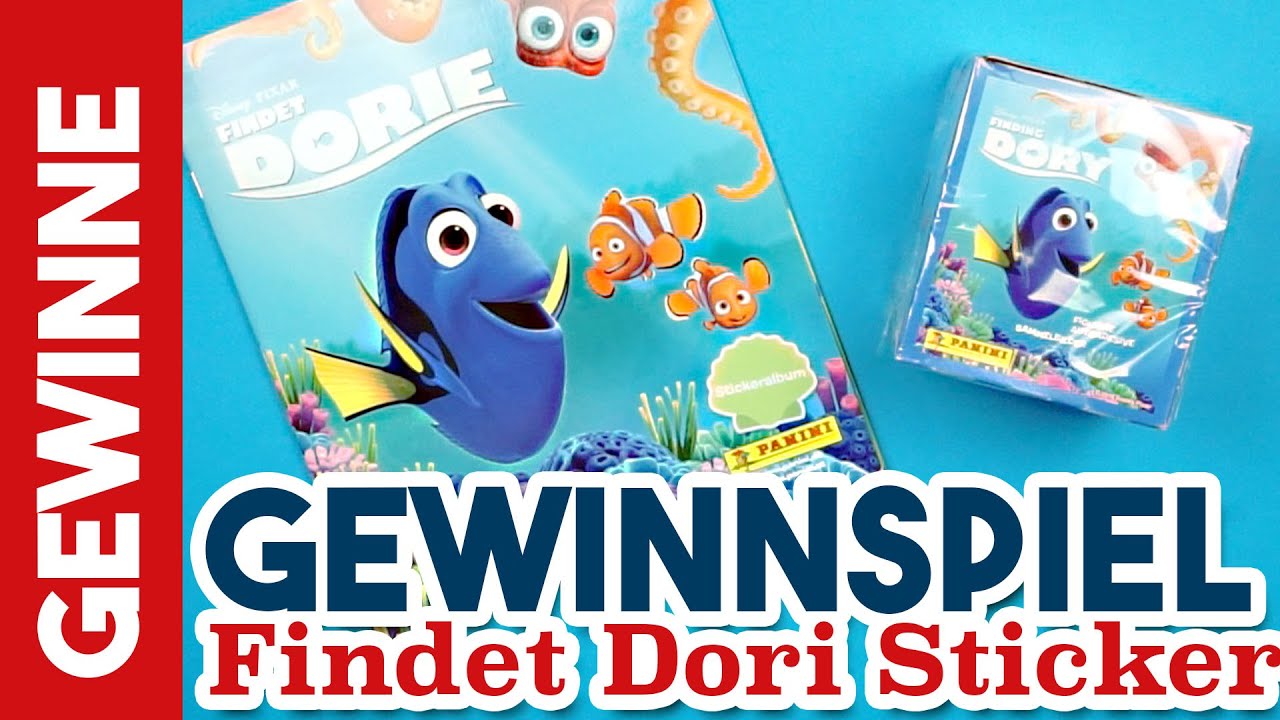 2 Gewinnspiele - Findet Dori - 50 Sticker-Paket einkleben - YouTube