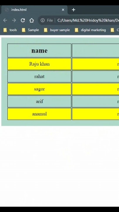 how to Design html5 table #html #webdevelopment #htmltablesdesign # ...