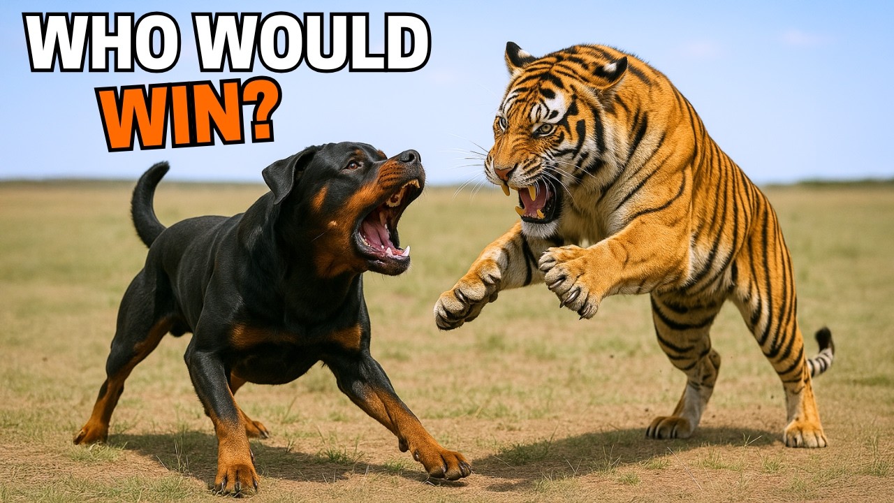 Rottweiler vs Tiger: Who Would Actually Win? - YouTube