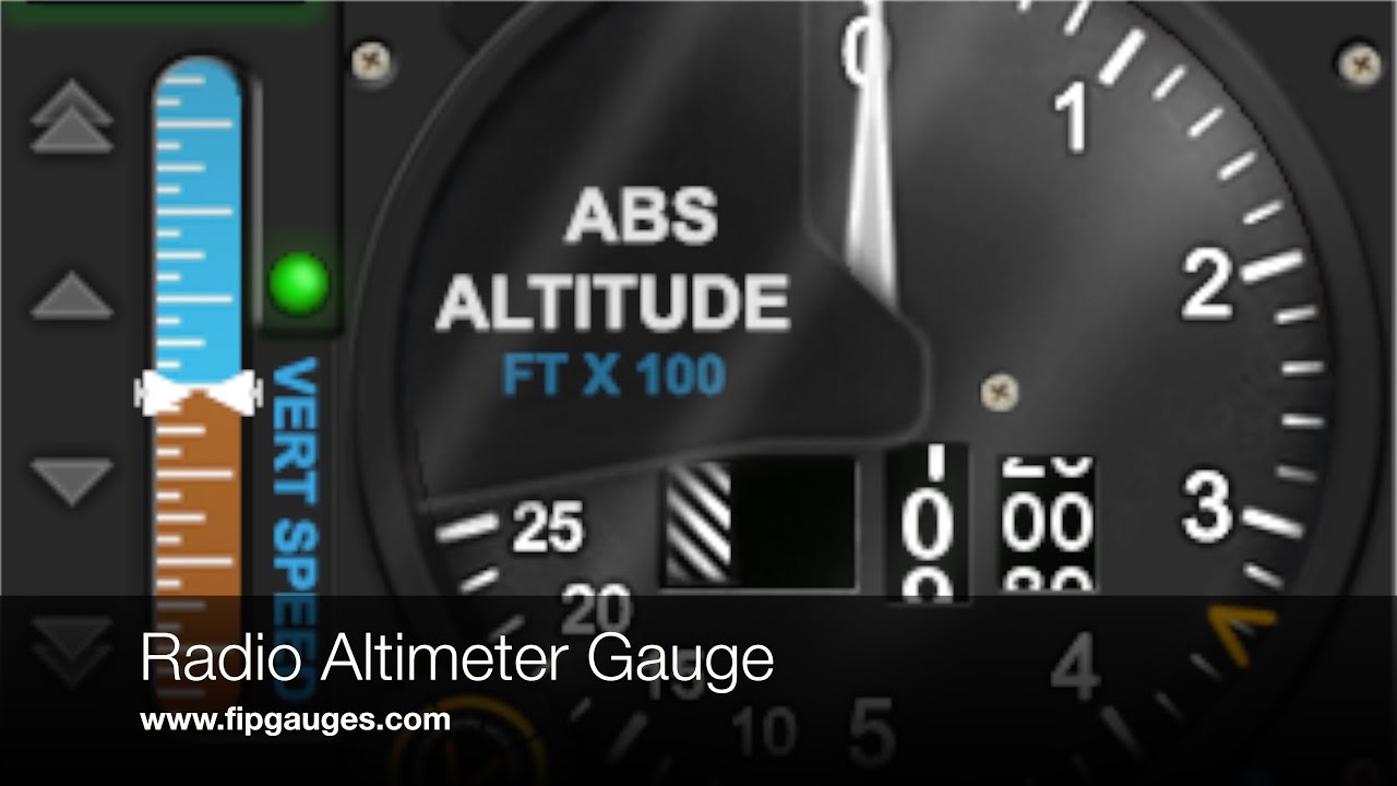 Radio Altitude Gauge - Saitek/Logitech Flight Information Panel & SPAD ...
