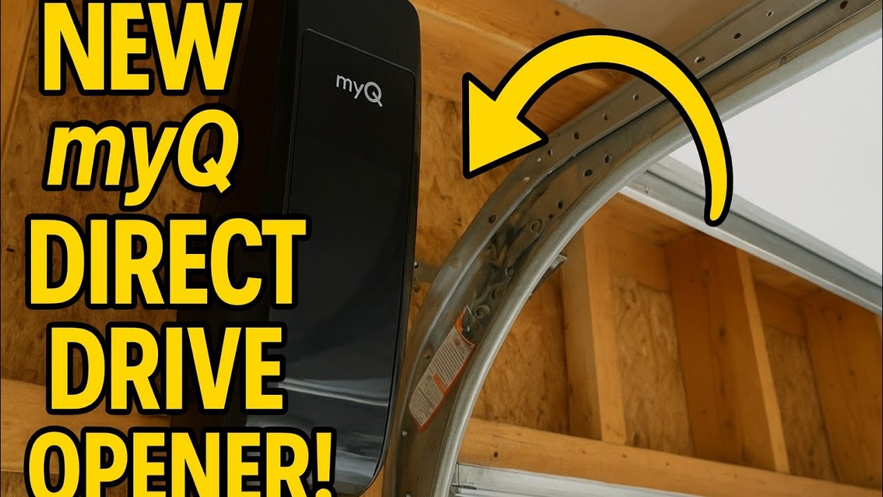 Garage Renovation Pt 2! Chamberlain RJO101MC Wall Mounted Garage Door ...