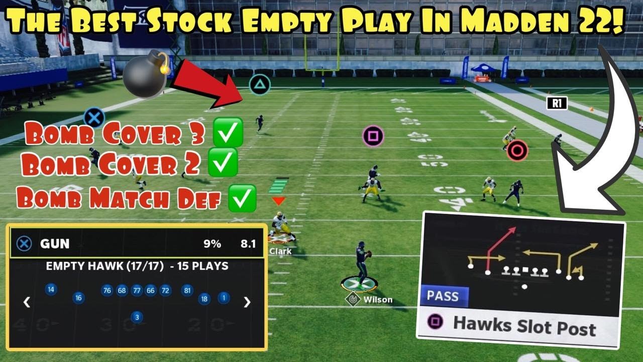This Is The BEST Stock Empty Play In Madden 22! | Gun Empty Hawk Pt 1 ...