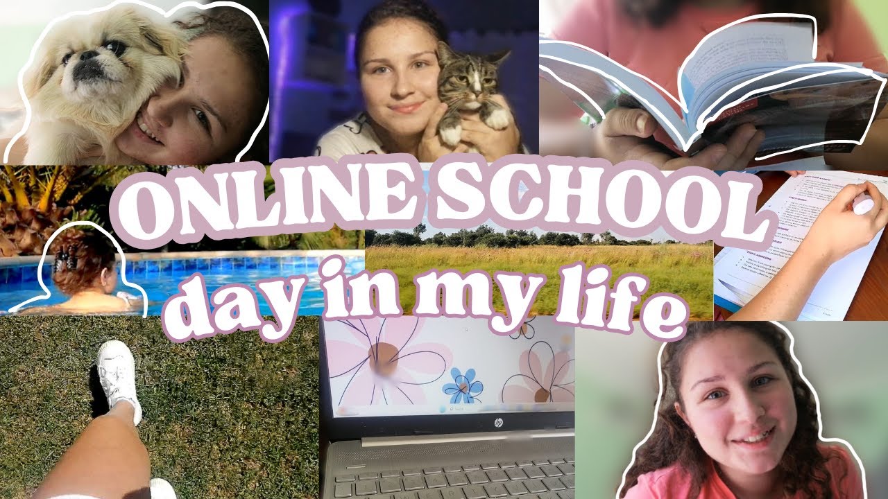 ONLINE SCHOOL DAY IN MY LIFE! | assignments, craft class, swimming and ...