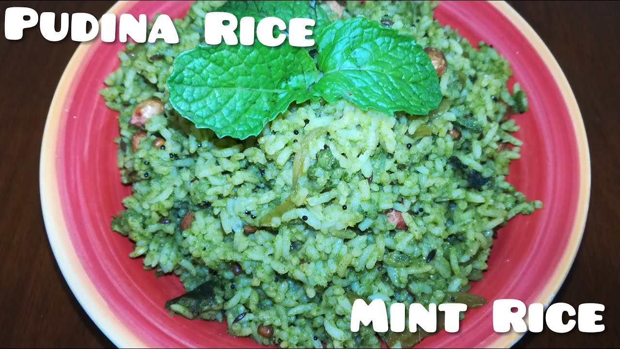 Pudina Rice | Mint Rice | Pudina Sadam | Variety Rice Recipe | Lunch ...