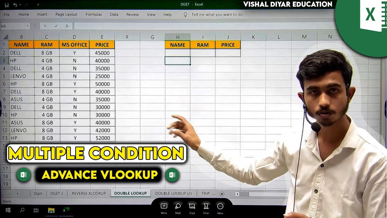 Must Watch - Multiple Condition in VLOOKUP 2023 : MS Excel - YouTube