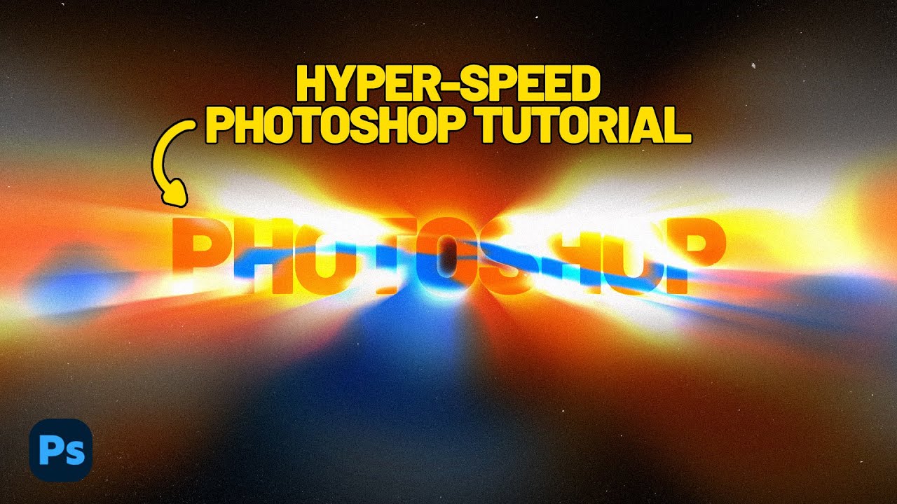 Create the Viral Hyper-Speed Text Effect in Photoshop (EASY Tutorial ...