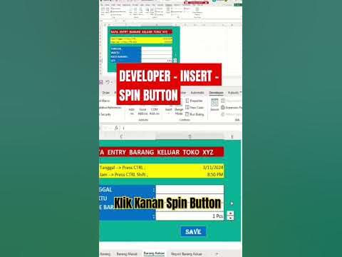 Fungsi Spin Button #excel #shorts #exceltutorial #exceltips #exceltricks #excelformula # ...
