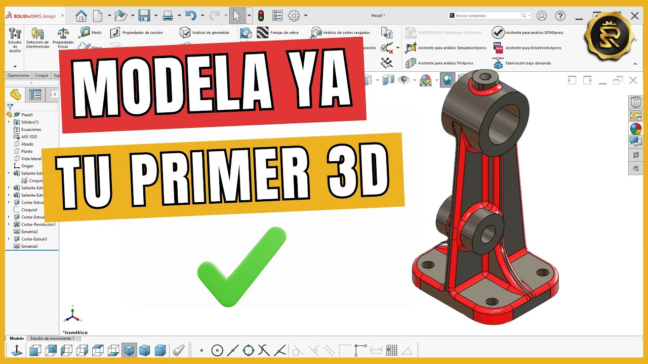 🚀 SolidWorks para Principiantes: De Cero a tu Primer Modelo 3D - YouTube