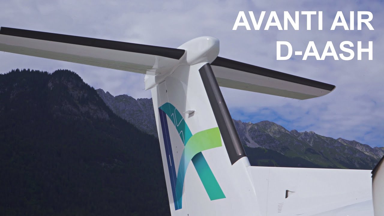 D-AASH | AVANTI AIR DASH 8 ON BLOCKS AT INNSBRUCK (4K) - YouTube