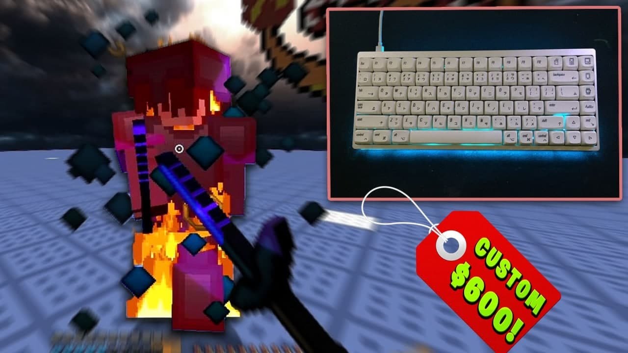 Minecraft with a $600 Custom Keyboard - YouTube
