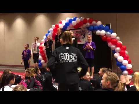Lily Pederson, Age 10, Level 8, Being Announced as a Part of the MN ...