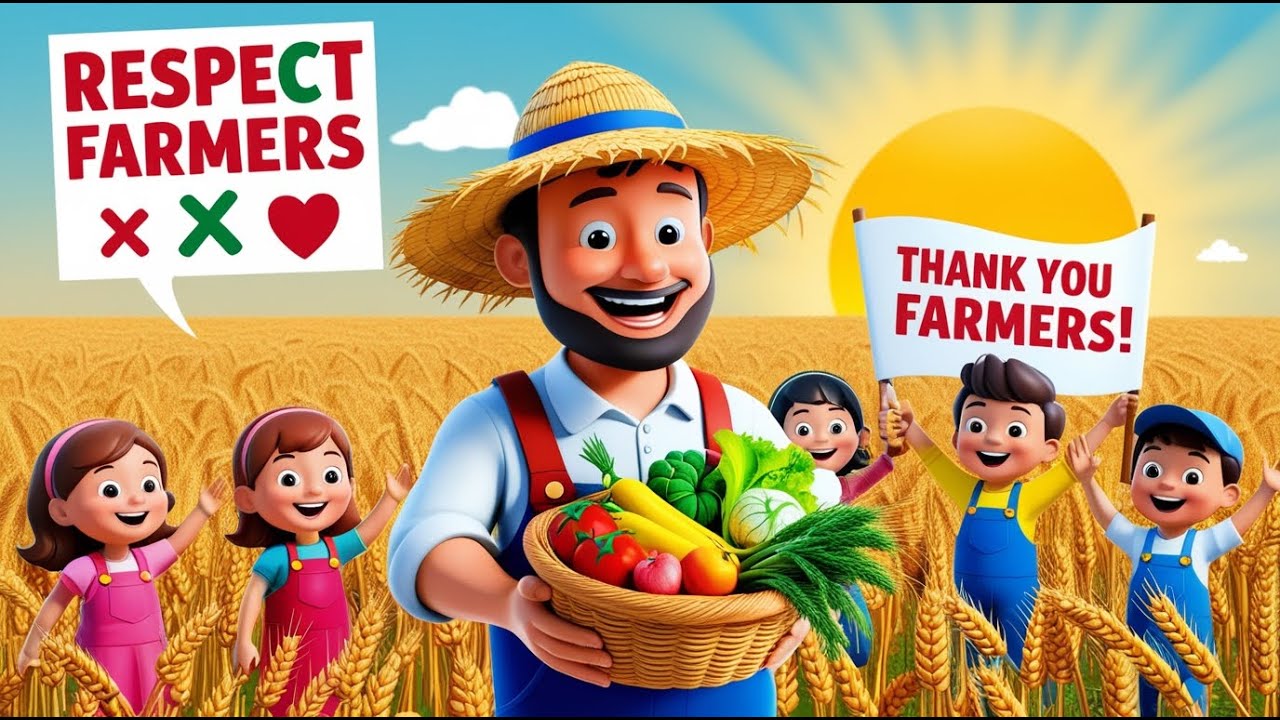 Respect the Farmers 🌾 | Children’s Poem | Thank You Farmers Song for ...