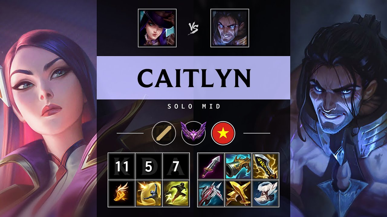 Caitlyn Mid vs Sylas - VN Master Patch 25.13 - YouTube