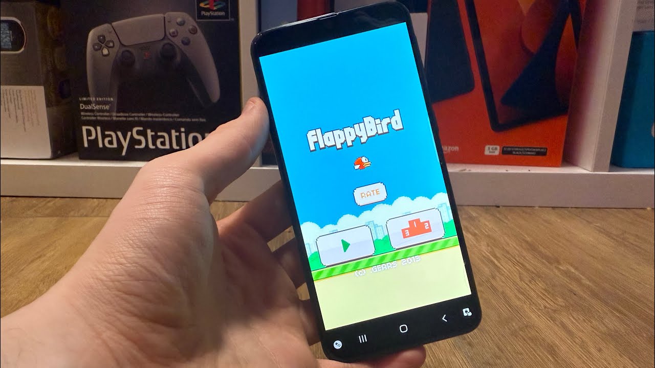 Playing Flappy Bird On a Modern Samsung Phone - YouTube