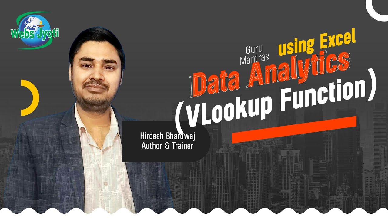 Vlookup Part 1 Lesson 11 Excel Basics For Data Analytics Youtube