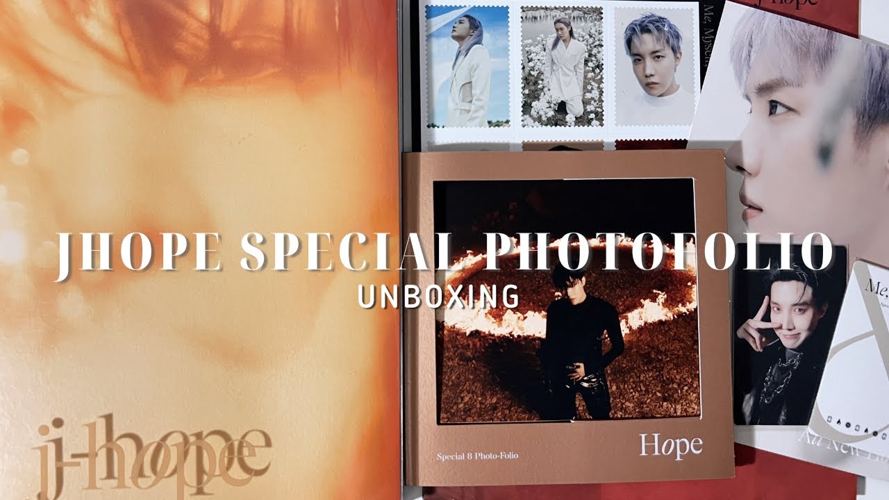 Unboxing BTS J Hope special 8 photofolio ~ 방탄소년단 - YouTube