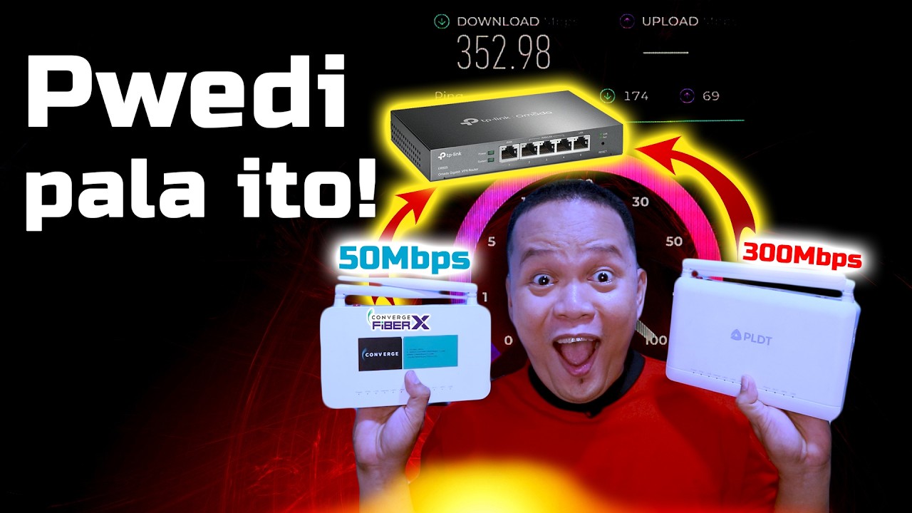 DUAL ISP PLDT and Converge using ER605, GUMANA Pero! - YouTube