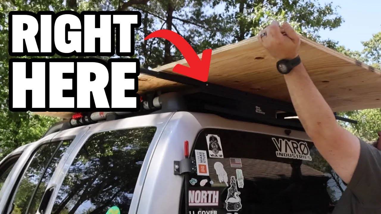 Genius Roof Rack Mod for Hauling Full Plywood Sheets Safely - YouTube