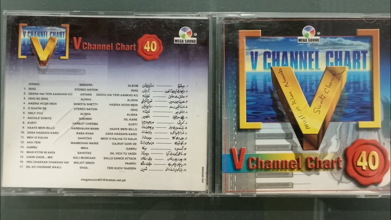 V CHANNEL Chart 40 Mega Sound Audio Cd - YouTube