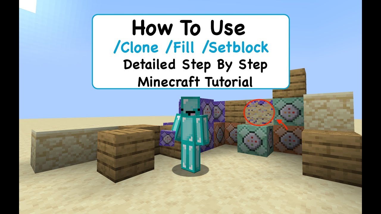 ️how To Clone Fill And Setblock Commands In Minecraft Minecraft 3388