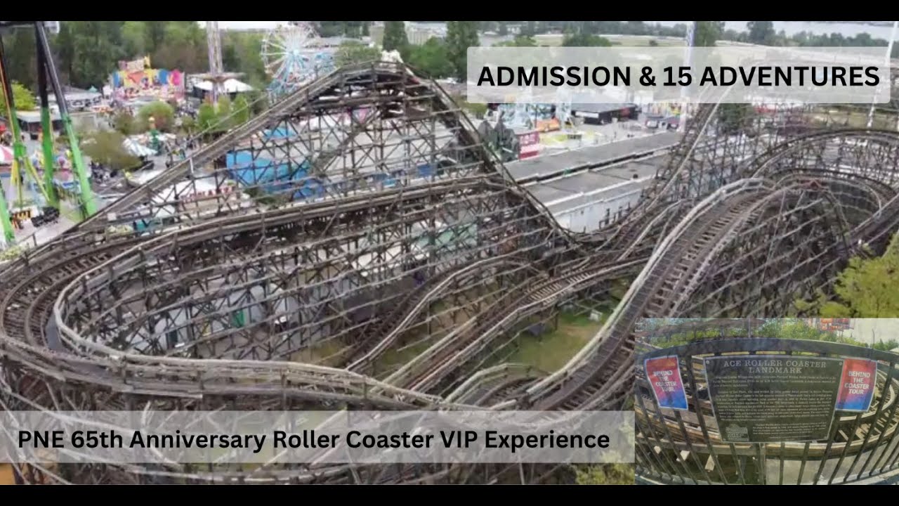 PNE 65th anniversary legendary Wooden Roller Coaster Playland - YouTube