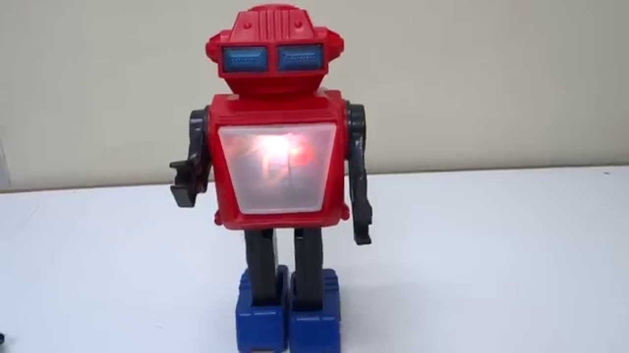 VINTAGE BATTERY/OP TELEVISION SCREEN SPACE CAPTAIN ROBOT JAPAN - YouTube