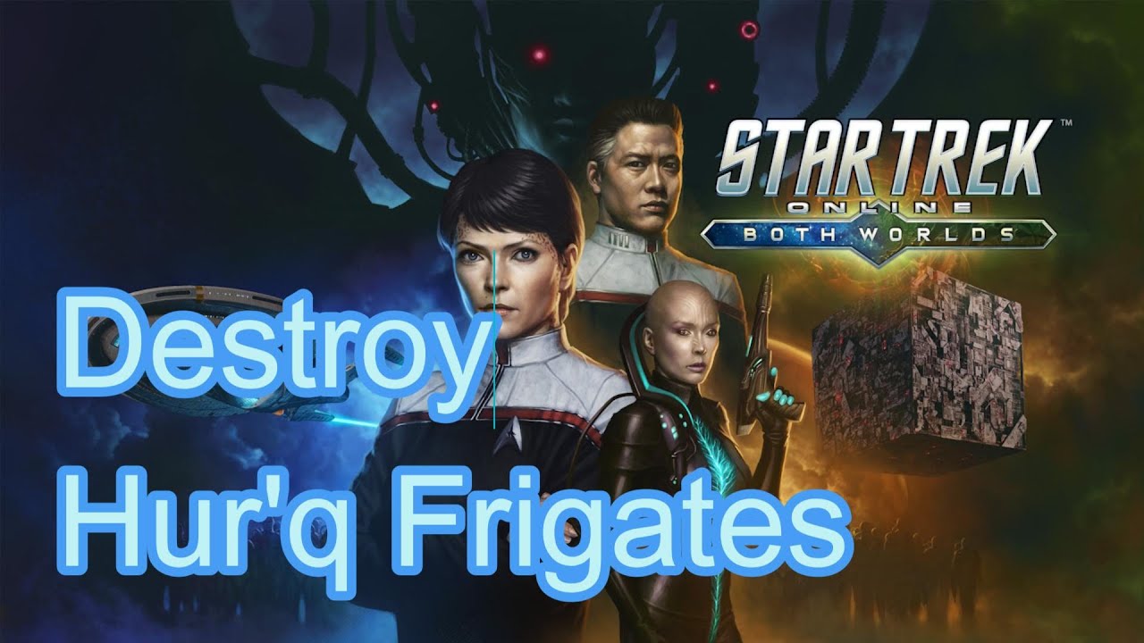 Star Trek Online. Destroy Hur'q Frigates - YouTube