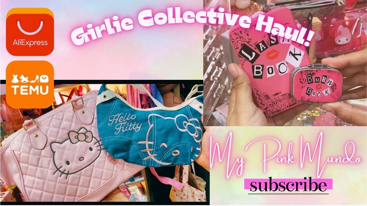 NEW PINK GIRLY HAUL! AliExpress, Small Temu, Victoria's Secret Perfume ...
