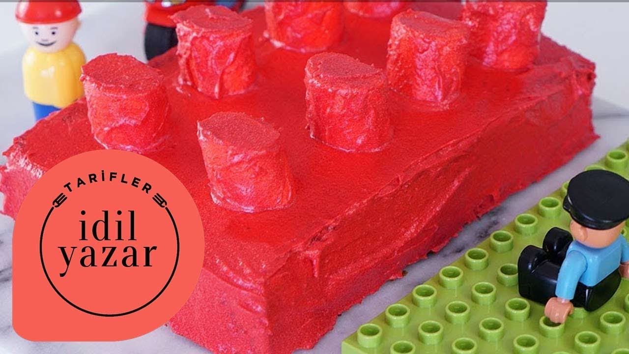 Lego Şeklinde Pasta Yapımı - İdil Yazar - Yemek Tarifleri - YouTube