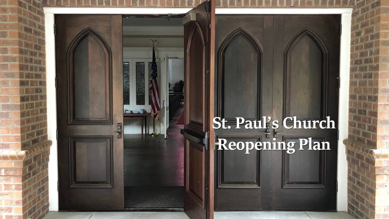 St. Paul's Church, Conway, SC Reopen to Public Plan - YouTube