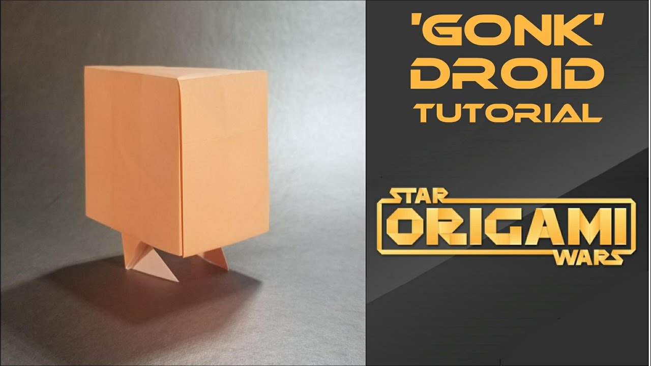 Star Wars Origami Tutorial: Gonk Droid - YouTube