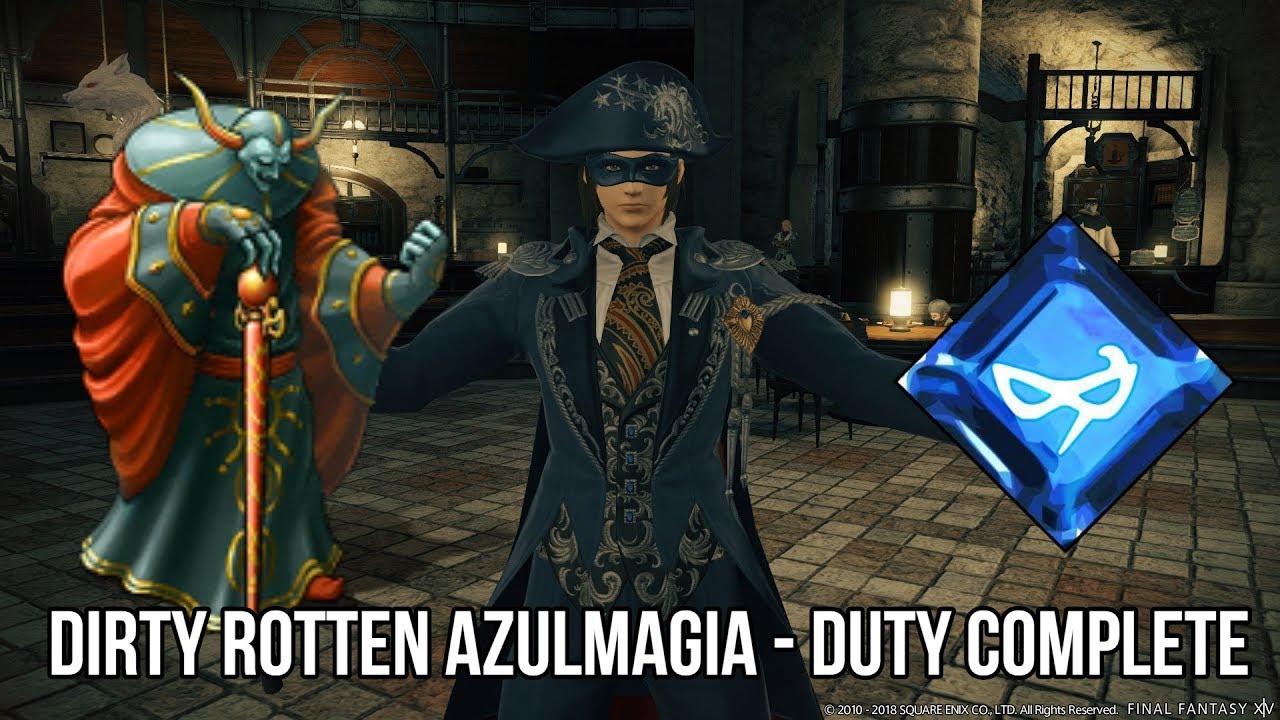 FFXIV - Dirty Rotten Azulmagia - Masked Carnival Mission N.25 - Duty ...