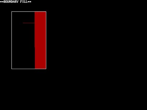 Boundary Fill Algorithm using C with Output - YouTube