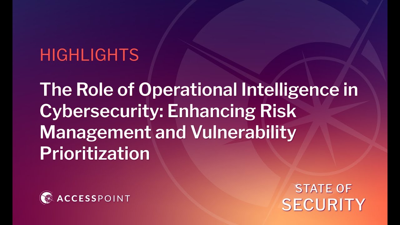 The Role of Operational Intelligence in Cybersecurity - YouTube