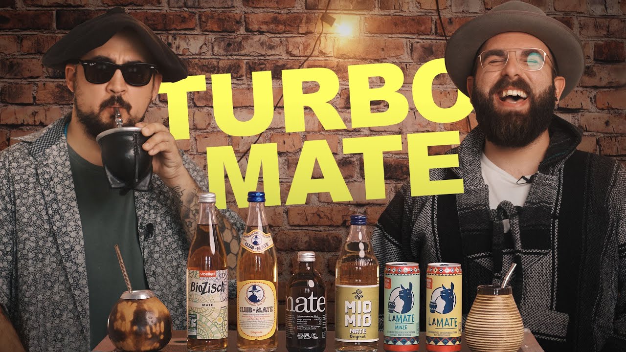 Tasting 7 German Mate Drinks with Roberto from Chile - YouTube