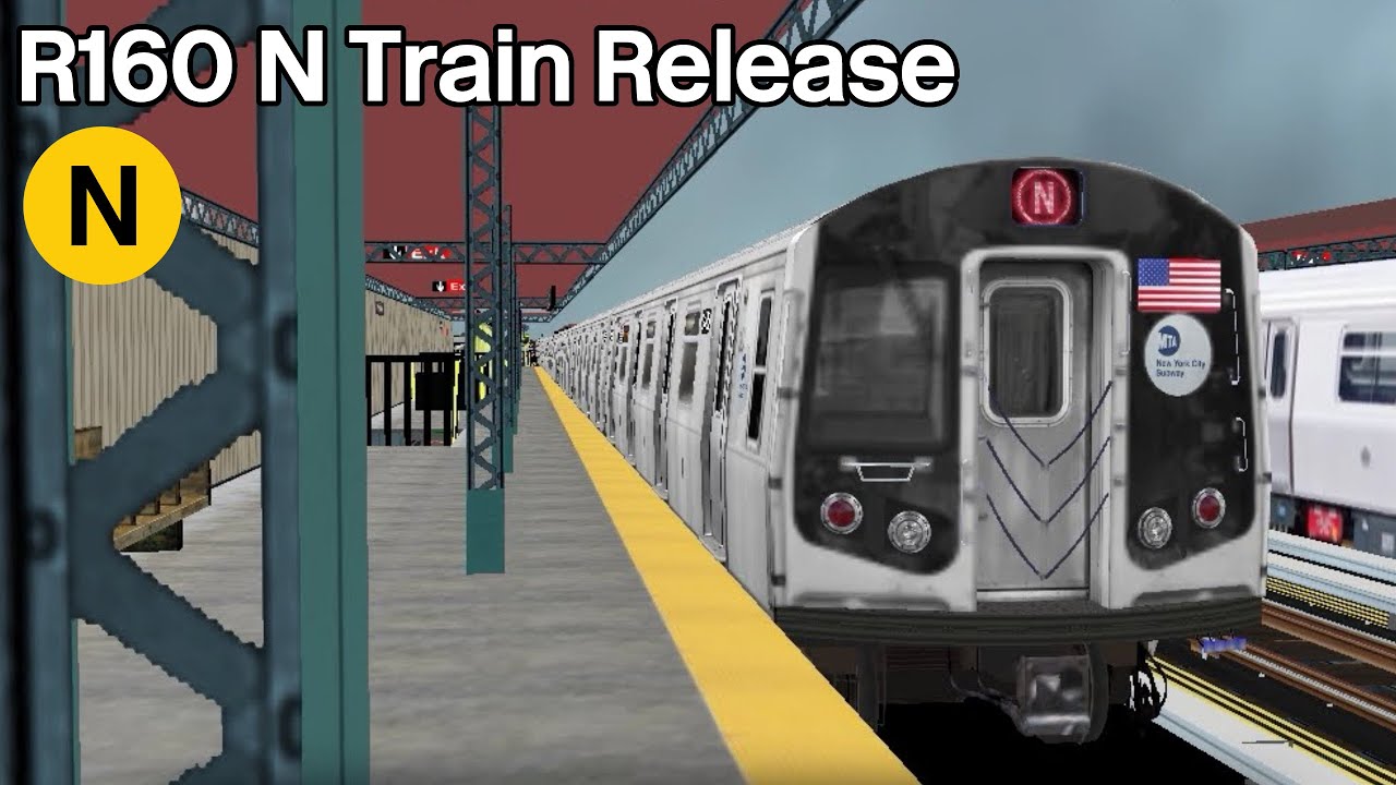 R160 Alstom N Train at 39th Ave + Link (Hmmsim 2) - YouTube