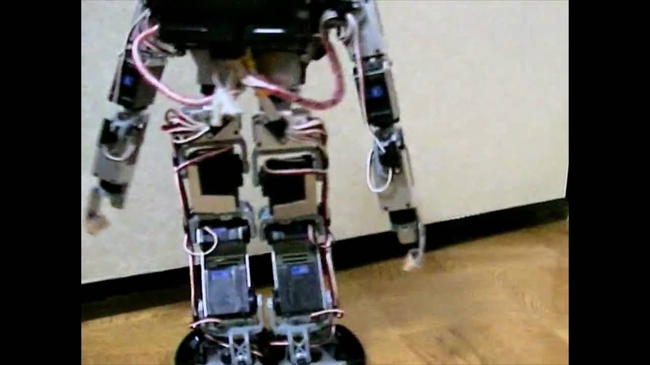 KHR-1HV Autonomous Wandering Robot - YouTube