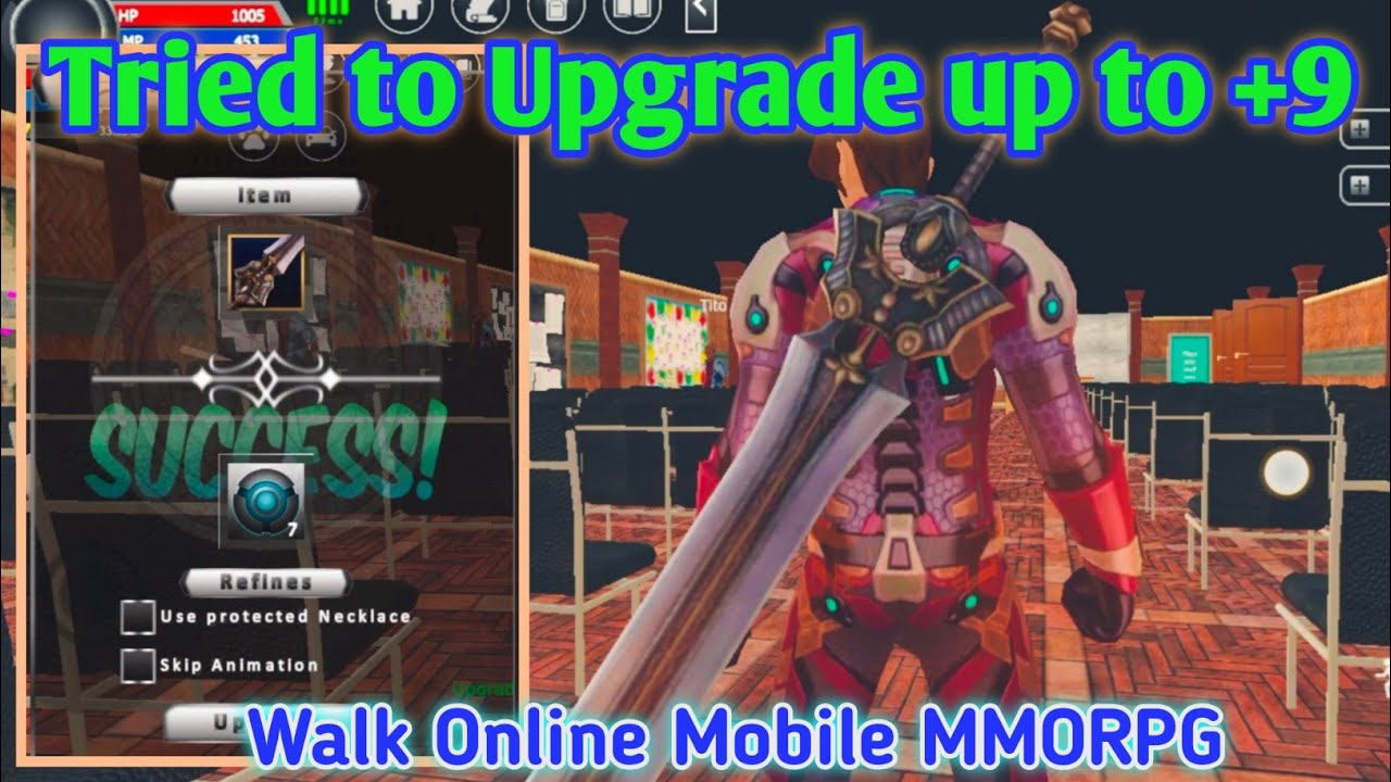 Walk Online Mobile | Tried to Upgrade my Weapon up to +9 (plus 9) - YouTube